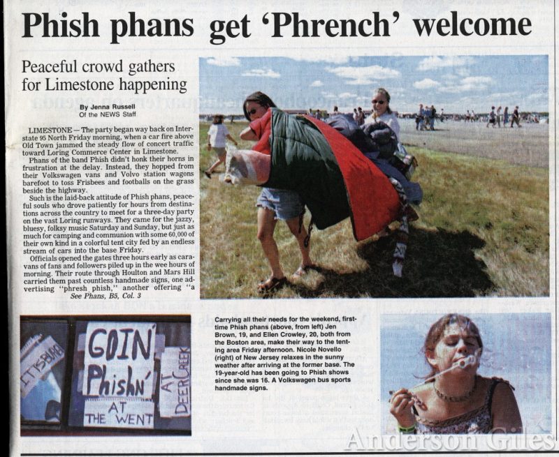 The Great Went Phish Concert Photos | Loring Air Force Base 1997 ...